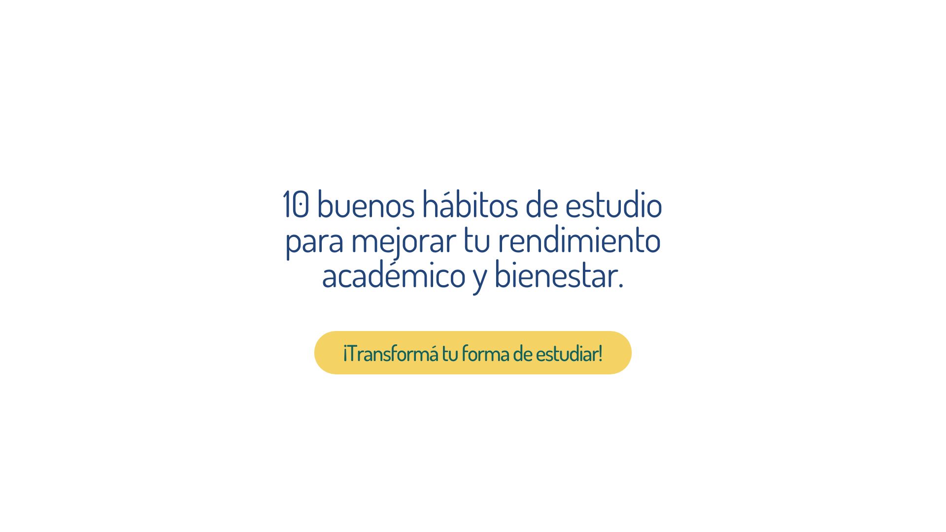 10 buenos hábitos de estudio - Colegio Bilingüe Los Molinos